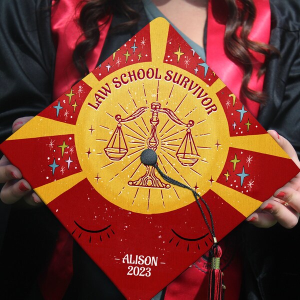 Graduation Cap Law Student - Etsy