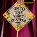 Personalized on to the Next Chapter Printed Grad Cap Topper ...