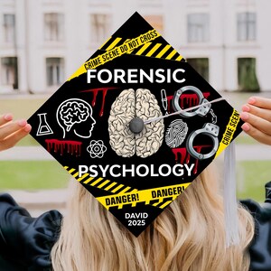 Personalized Forensic Psychology Graduation Cap Topper, Customized ...