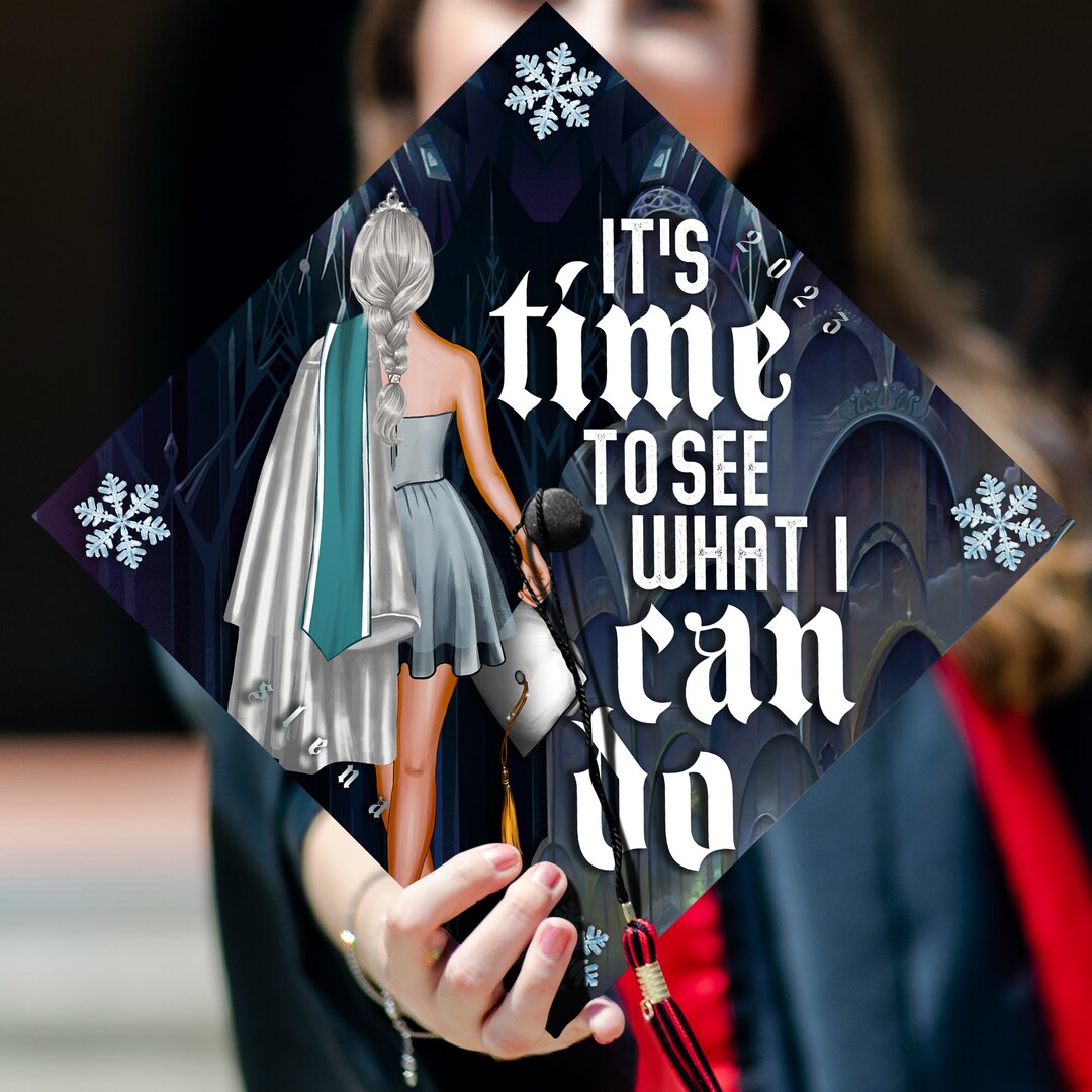Customize Graduation Cap Topper, Disney Inspired Grad Cap, Personalized ...