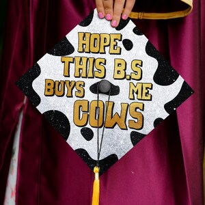 Printed Farmer Grad Cap Topper, College Student Gift, Agriculture ...