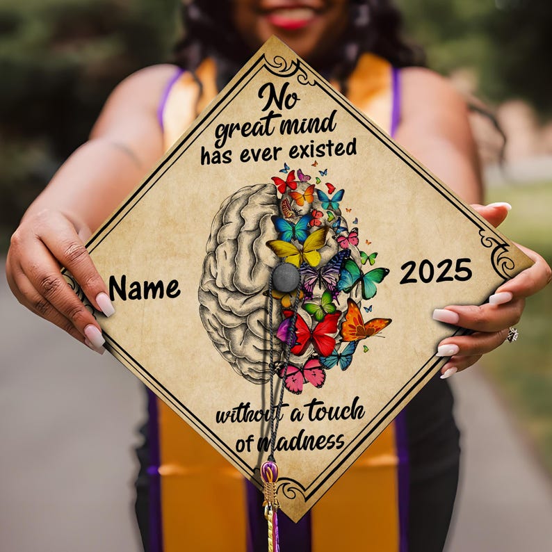 Personalized Psychology Graduation Cap Topper, Customized Psychology ...