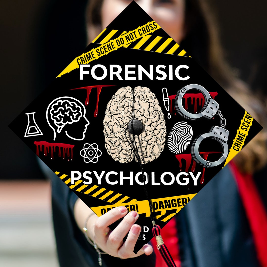 Personalized Forensic Psychology Graduation Cap Topper, Customized ...