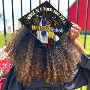 Personalized Graduation Cap Topper Black Girl, What If I Told You I'm A ...