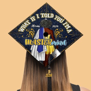 Personalized Graduation Cap Topper Black Girl, What If I Told You I'm A ...