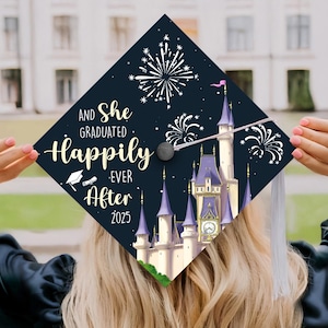 And She Graduated Happily Ever After Graduation Cap Topper, Disney ...