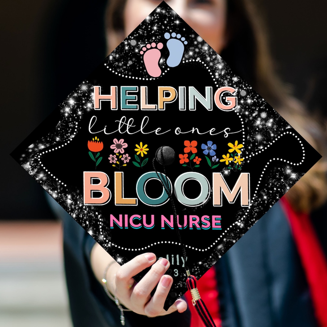 Personalized Helping Little Ones Bloom Graduation Cap Topper ...
