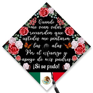 Custom Mexican Graduation Cap Topper, Latina Grad Cap Topper, Spanish ...