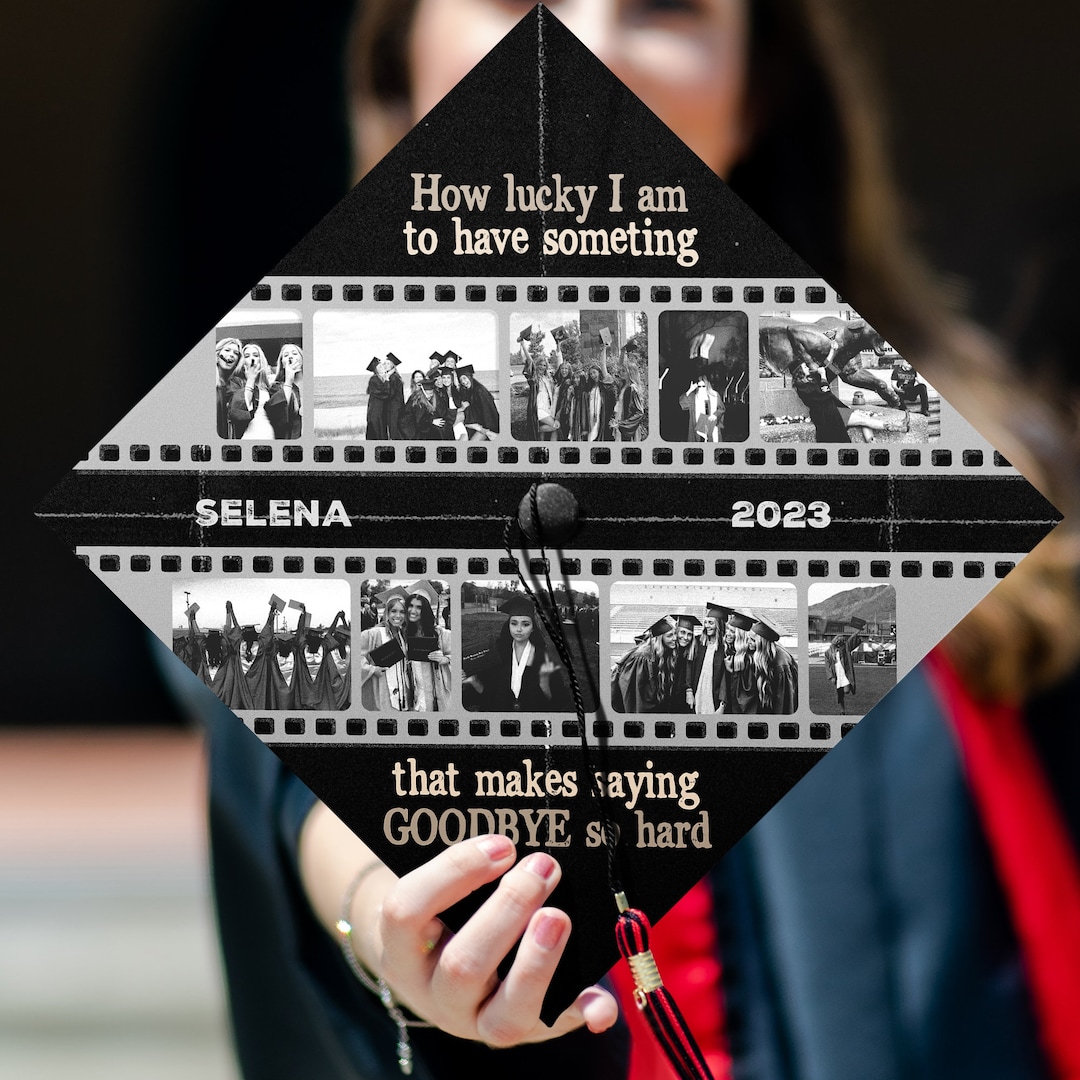 Custom Memories Graduation Cap Topper, Photo Collage Grad Cap Topper ...