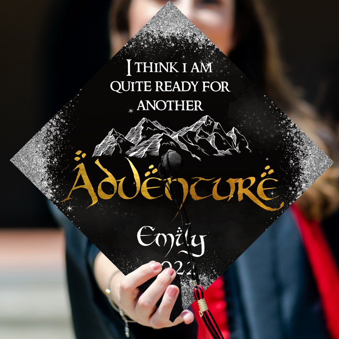 Personalized Ready for Another Adventure Printed Grad Cap Topper ...