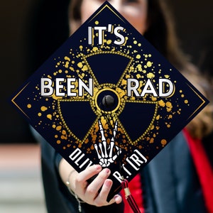 Personalized It's Been Rad Printed Grad Cap Topper, Radiology Grad Cap ...