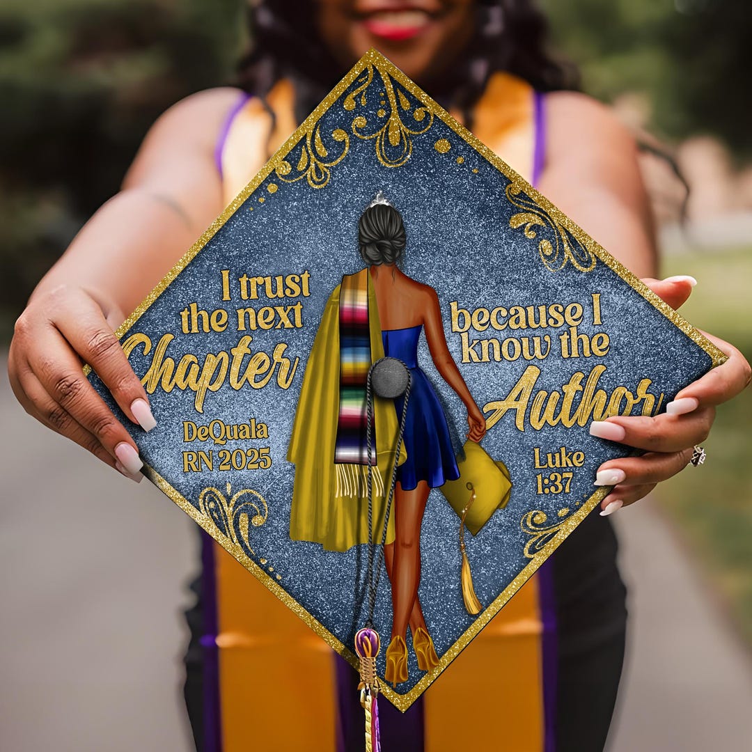 Custom God Bible Verse Graduation Cap Topper, Personalized Christian ...