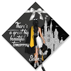Custom Graduation Cap Topper for Magical Princess, Disney Inspired Grad ...