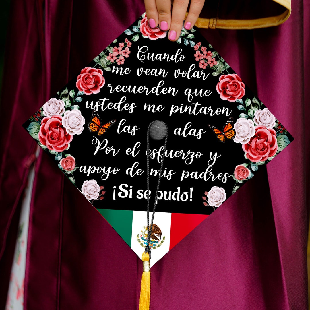 Custom Mexican Graduation Cap Topper, Latina Grad Cap Topper, Spanish ...