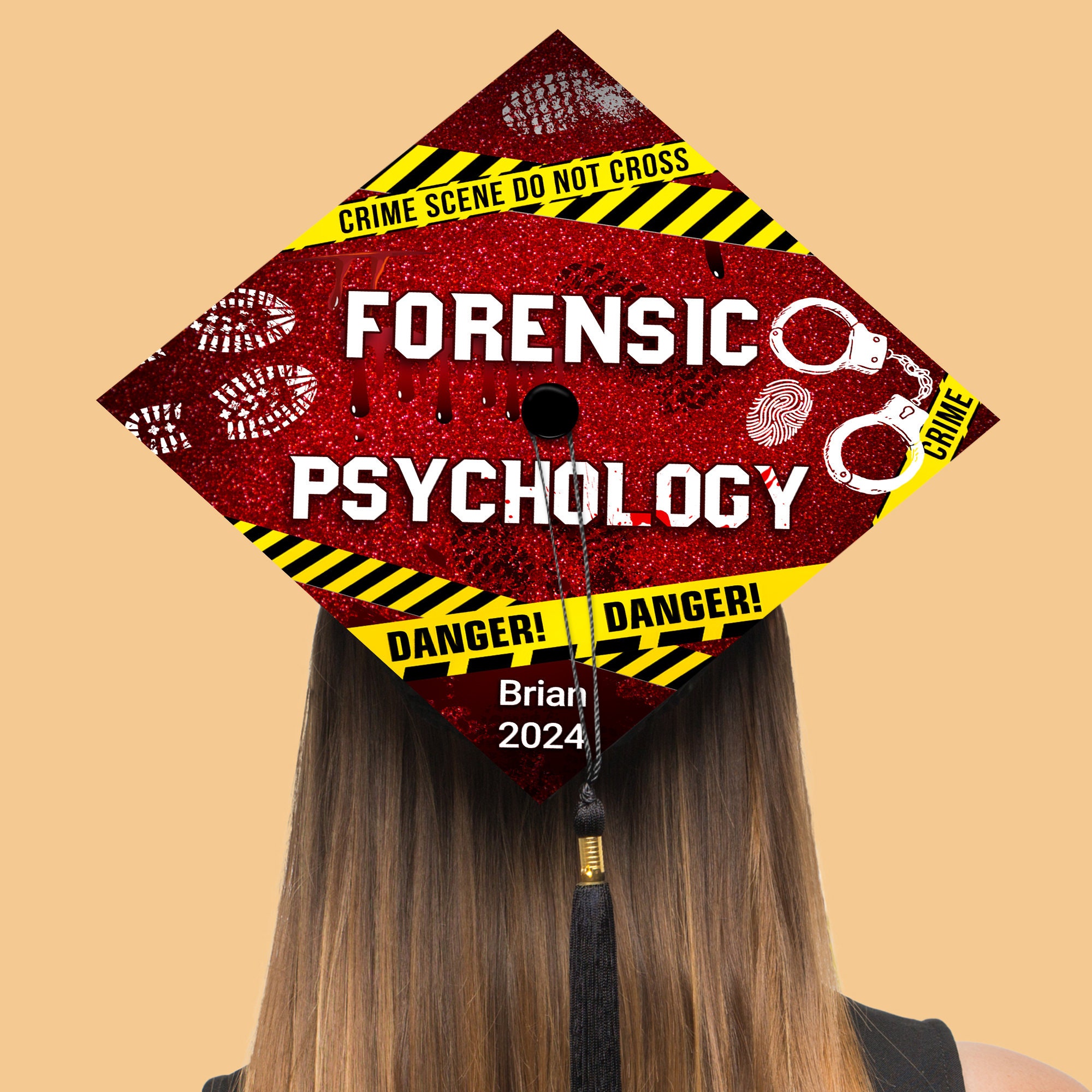 Personalized Psychology Graduation Cap Topper, Forensic Psychology ...