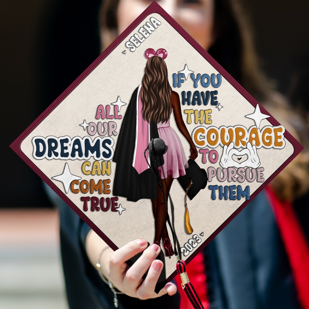 Custom All Our Dreams Can Come True Grad Topper, Disney Inspired Grad ...