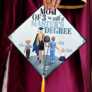 Custom Mommy Did It Graduation Cap Topper, Personalized Mom and Child ...