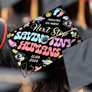 Pediatric Intensive Care Unit Grad Cap, Personalized PICU Nurse ...