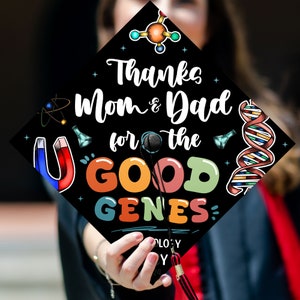 Personalized Biology Graduation Cap Topper, Custom Biology Major Grad ...