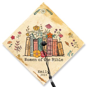 Personalized Women of the Bible Graduation Cap, Custom Feminist Grad ...