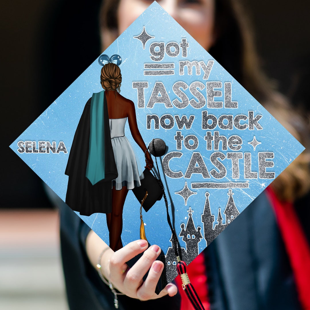 Custom Graduation Cap Topper, Disney Grad Cap Idea, Personalized Cap ...