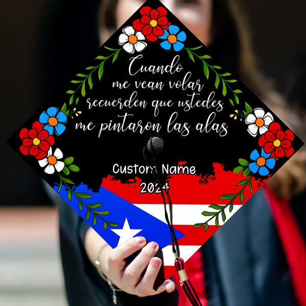 Puerto Rico Graduation Cap Topper - Etsy