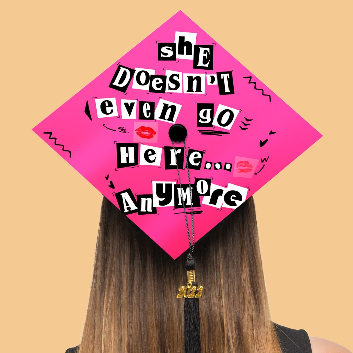 She Doesn't Even Go Here Anymore Graduation Cap Topper - Etsy
