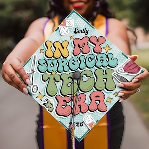 In My Surgical Tech Era Graduation Cap, Personalized Surgical Nurse RN ...