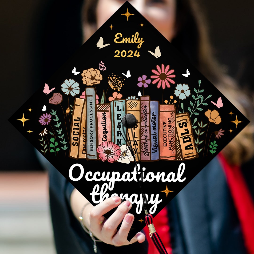 Occupational Therapy Graduation Cap Topper, Customized OT Grad Cap ...