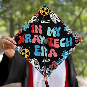 In My Xray Tech Era Graduation Cap, Radiologic Technologist Grad Cap ...