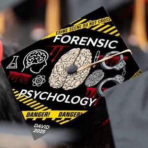 Personalized Forensic Psychology Graduation Cap Topper, Customized ...