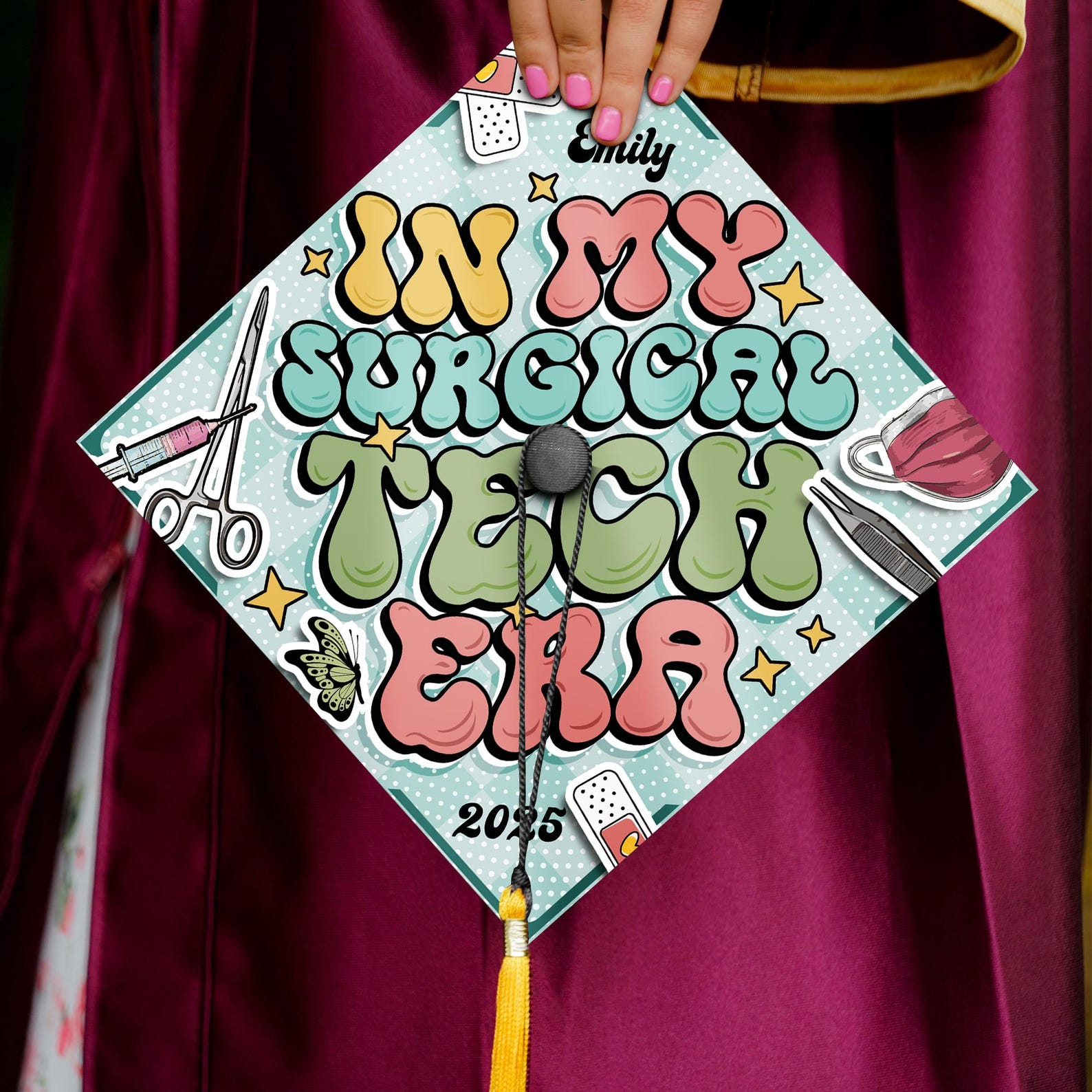 In My Surgical Tech Era Graduation Cap, Personalized Surgical Nurse RN ...
