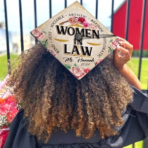 Women in Law Printed Graduation Cap Topper, Custom Law School Student ...