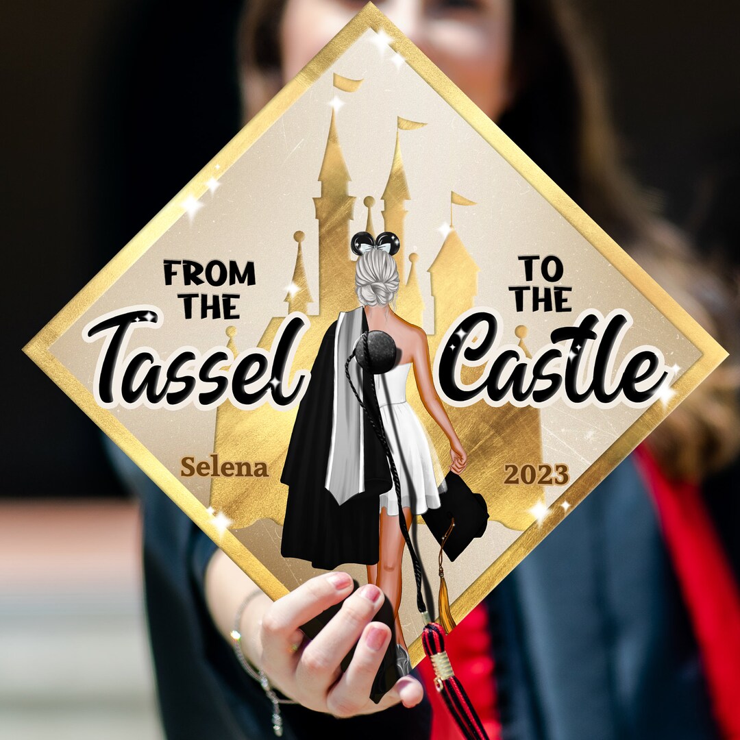 Personalized Graduation Cap Topper, Custom Disney Grad Cap Decoration ...
