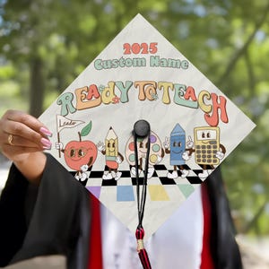 Ready to Teach Personalized Cap Decoration for Graduation, Custom ...