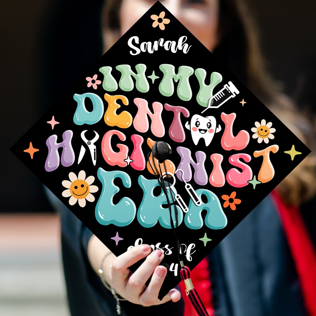 In My Dental Hygienist Era Graduation Cap, Custom RDH Grad Cap Topper ...