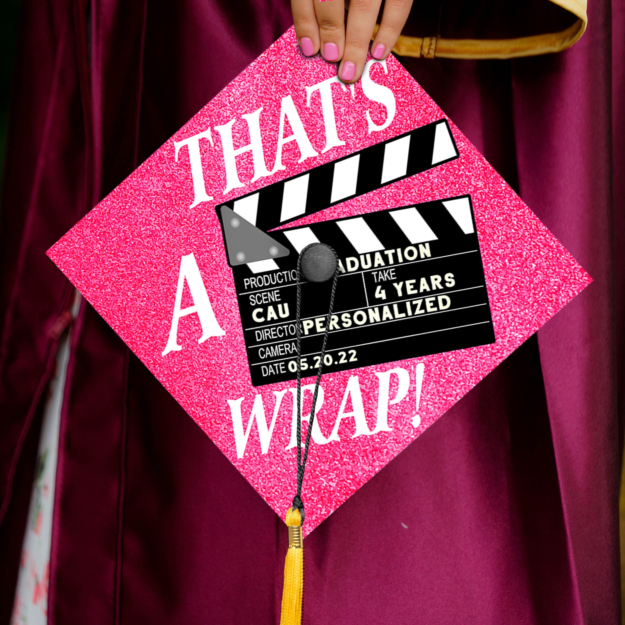 Personalized Film Student Graduation Cap Topper Funny Grad - Etsy