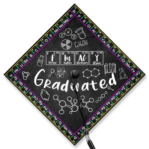 Personalized Chemistry Teacher Graduation Cap Topper, Custom Cap ...