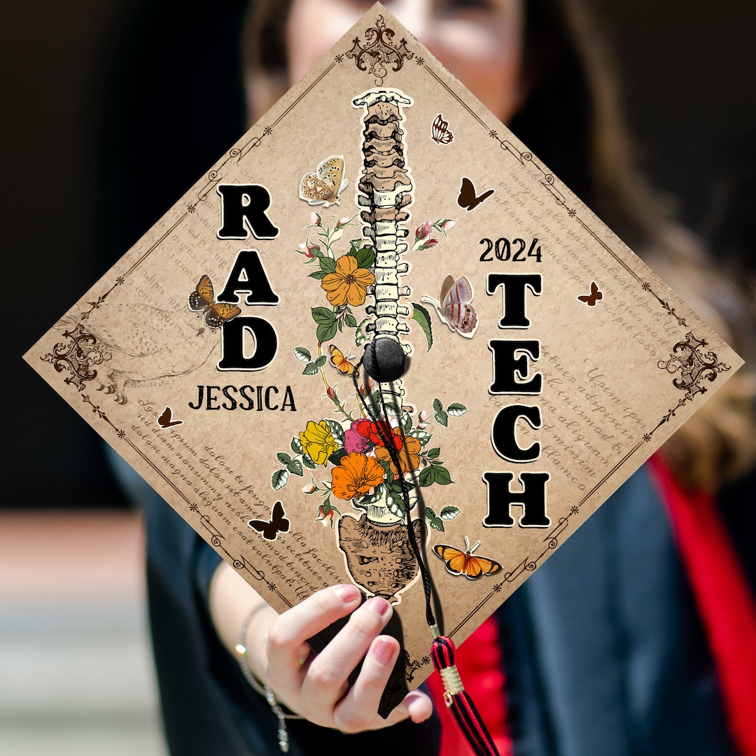 Radiology Technologist Graduation Cap Topper, Personalized Rad Tech ...