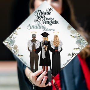 Custom Thank You Parent Graduation Cap Topper,memorial Cap Decoration ...