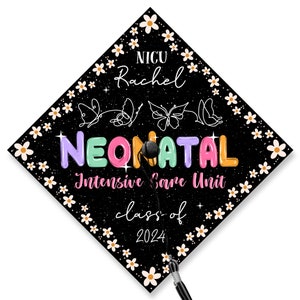 Neonatal Intensive Care Unit Grad Cap, Personalized Nicu Nurse Cap ...