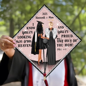 Custom Memorial Graduation Cap Topper, This is for You Mom Graduation ...