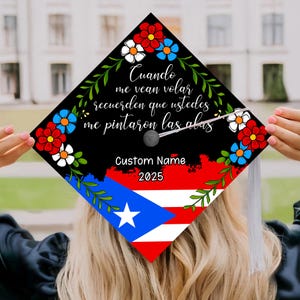 Personalized Latin Graduation Cap Topper, Puerto Rico Grad Cap to Honor ...