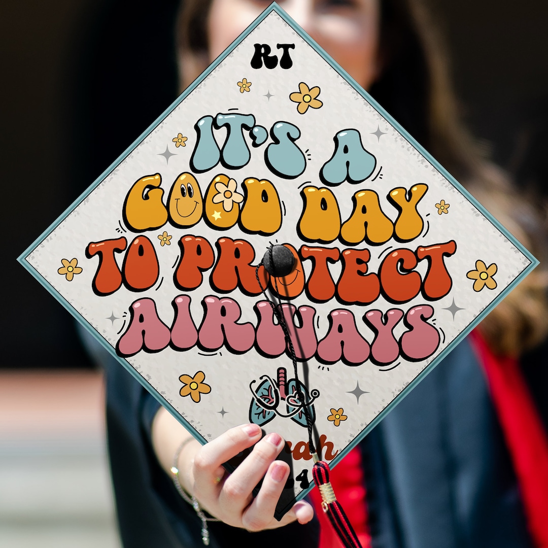 Respiratory Therapist Graduation Cap Topper, Customized RT Grad Cap to ...