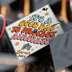 Respiratory Therapist Graduation Cap Topper, Customized RT Grad Cap to ...