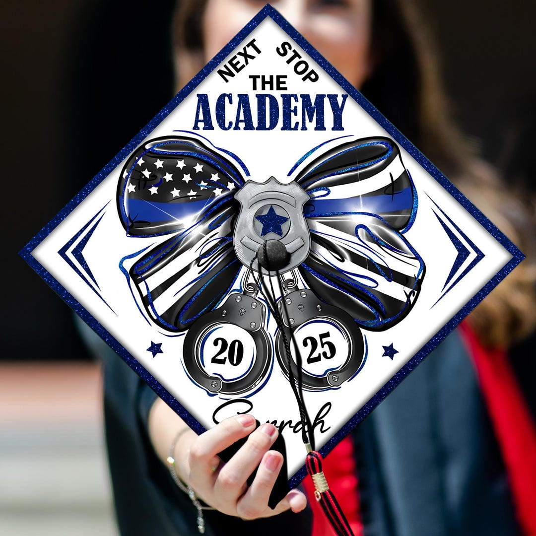 Custom Police Officer Grad Cap Topper, Personalized Future Police ...