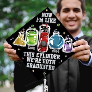 Personalized Biology Science Grad Cap, Custom Biologist Graduation Cap ...