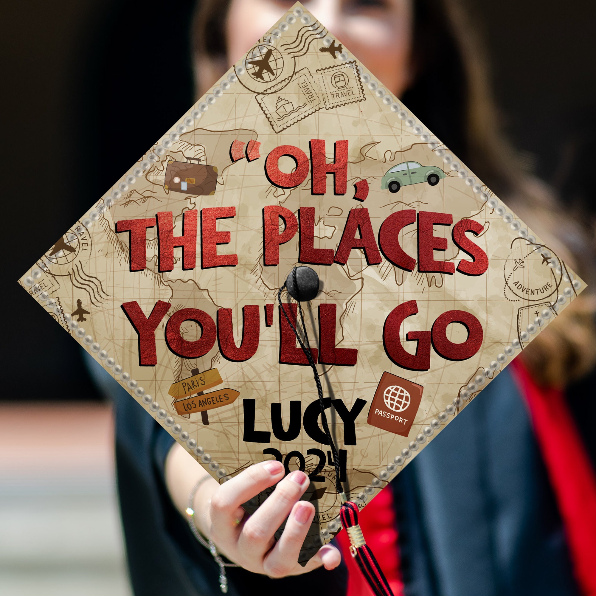Dr Seuss Graduation Cap