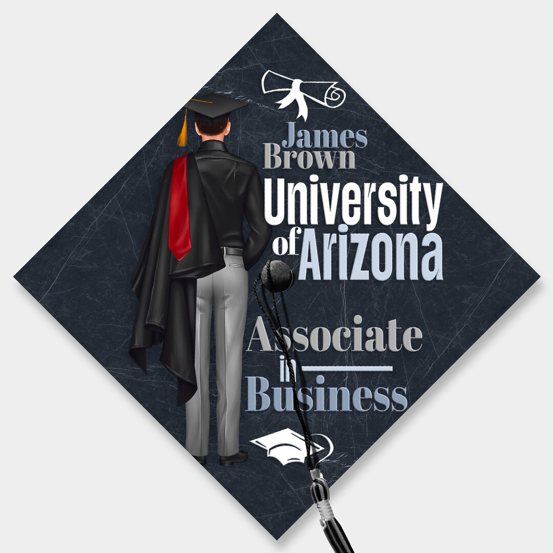 Custom Graduation Cap Topper for Man, Personalized Man Cap Decoration ...