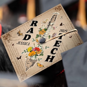 Radiology Technologist Graduation Cap Topper, Personalized Rad Tech ...